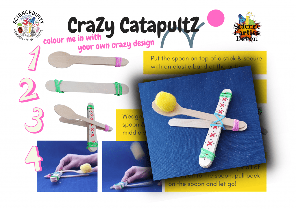 Science Party Favours | Pom Pom Catapults