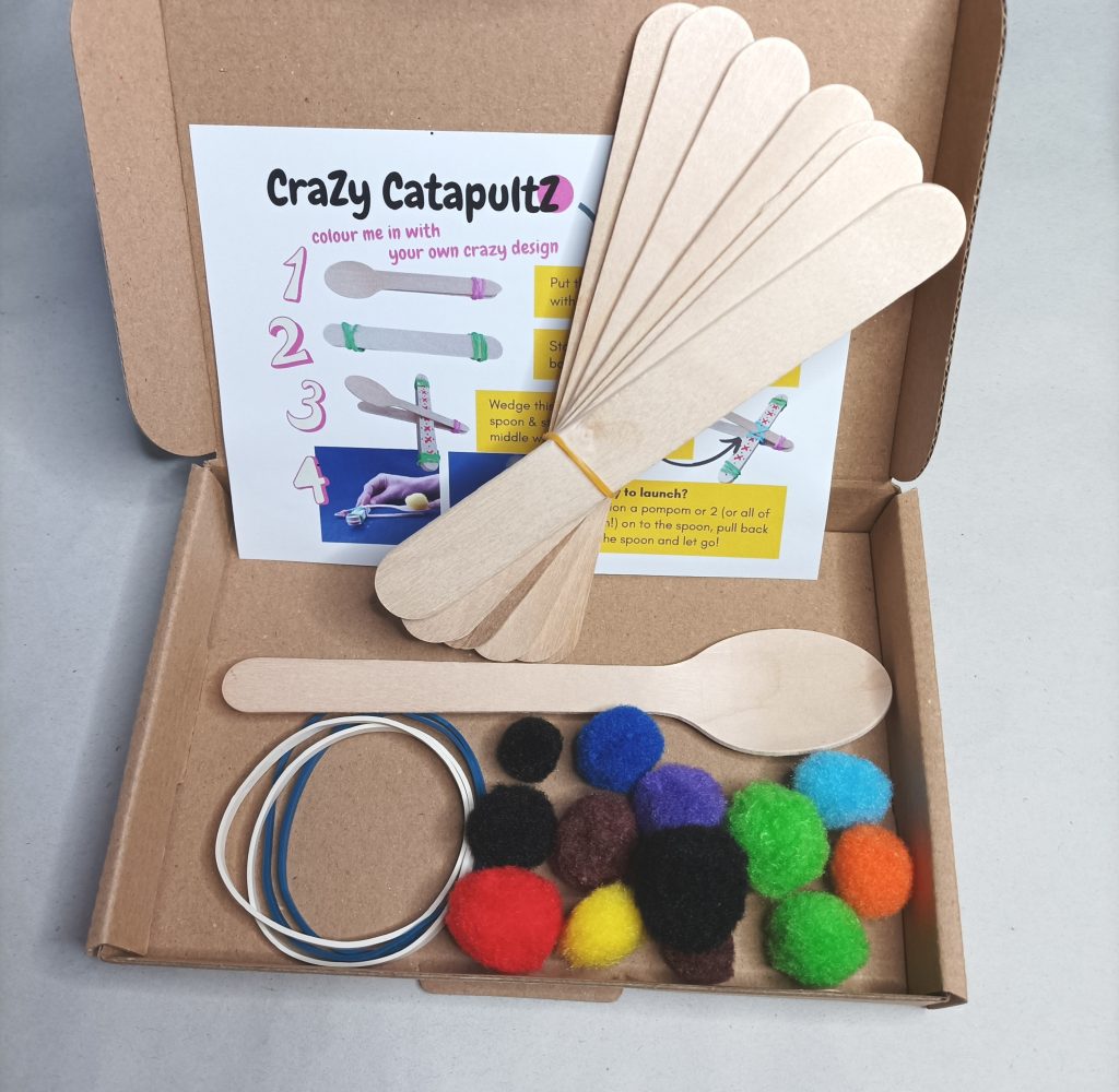 Science Party Favours | Pom Pom Catapults
