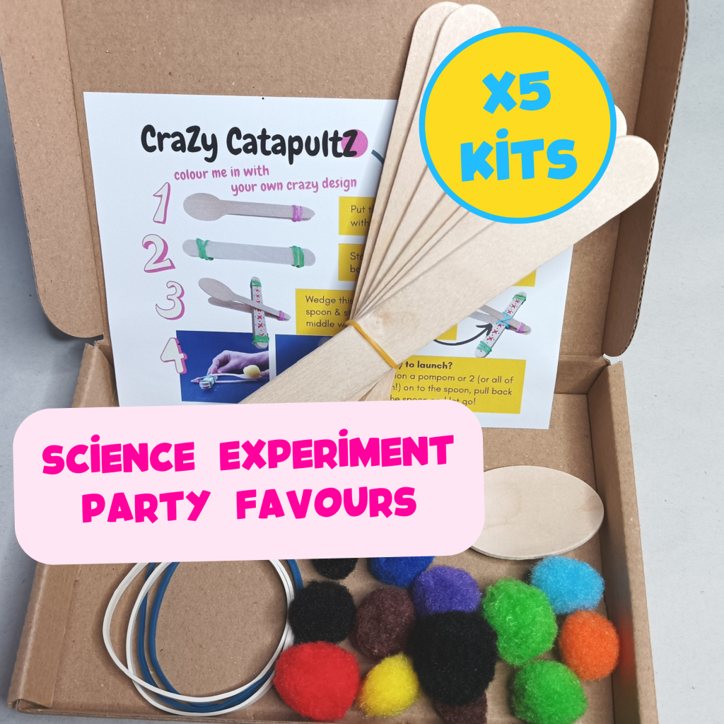 Science Party Favours | Pom Pom Catapults (5 kits)
